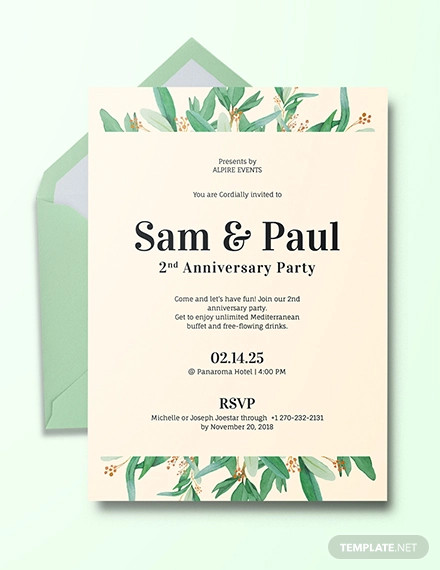24 Anniversary Invitation Examples Templates Design Ideas PSD AI 