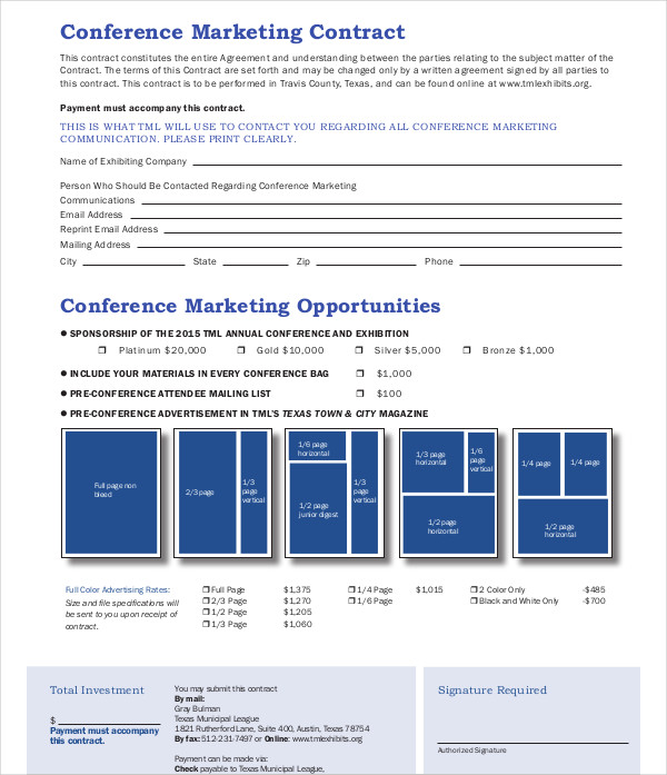 Marketing Contract - 13+ Examples, Format, Pdf | Examples