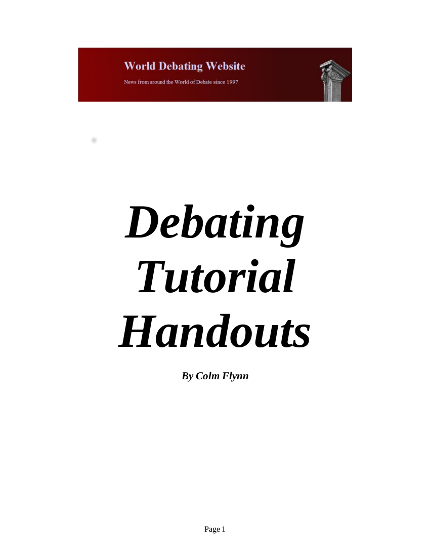 Debate Worksheet - 7+ Examples, Format, Pdf | Examples