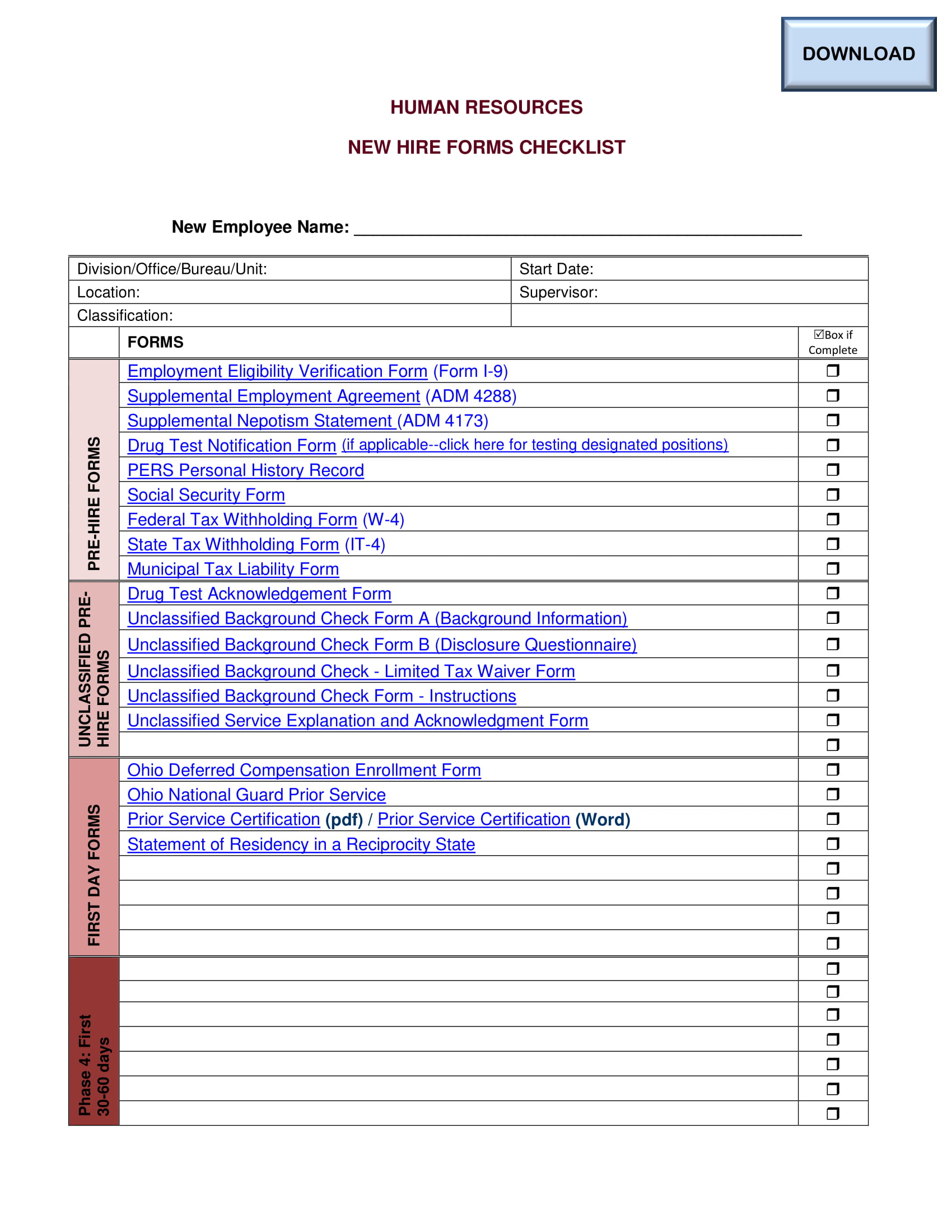 Your Gets To The Point Employee Onboarding Checklist Hownow Personnel