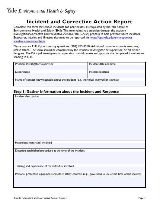 Incident Report Letter - 23+ Examples, Format, Pdf | Examples