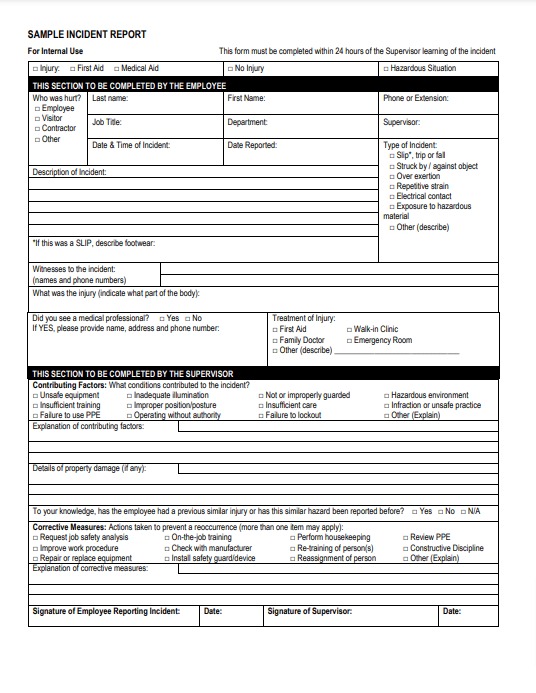 Incident Report Letter - 23+ Examples, Format, Pdf | Examples