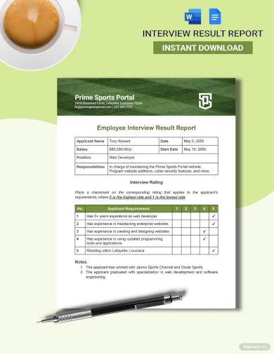 How To Write An Interview Report?