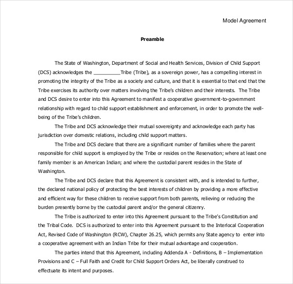 Child Support Agreement 7 Examples Format Pdf Examples