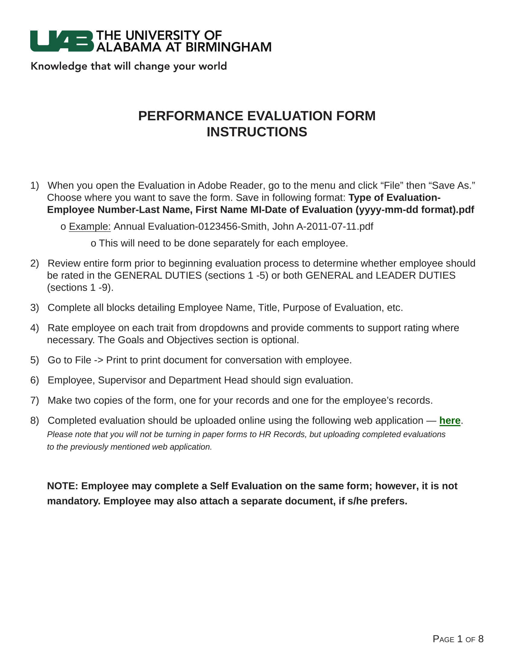 Performance Review Form Examples 13 PDF Examples