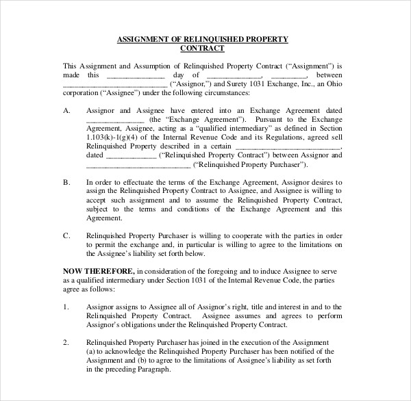 Property Contract - 7+ Examples, Format, Pdf | Examples