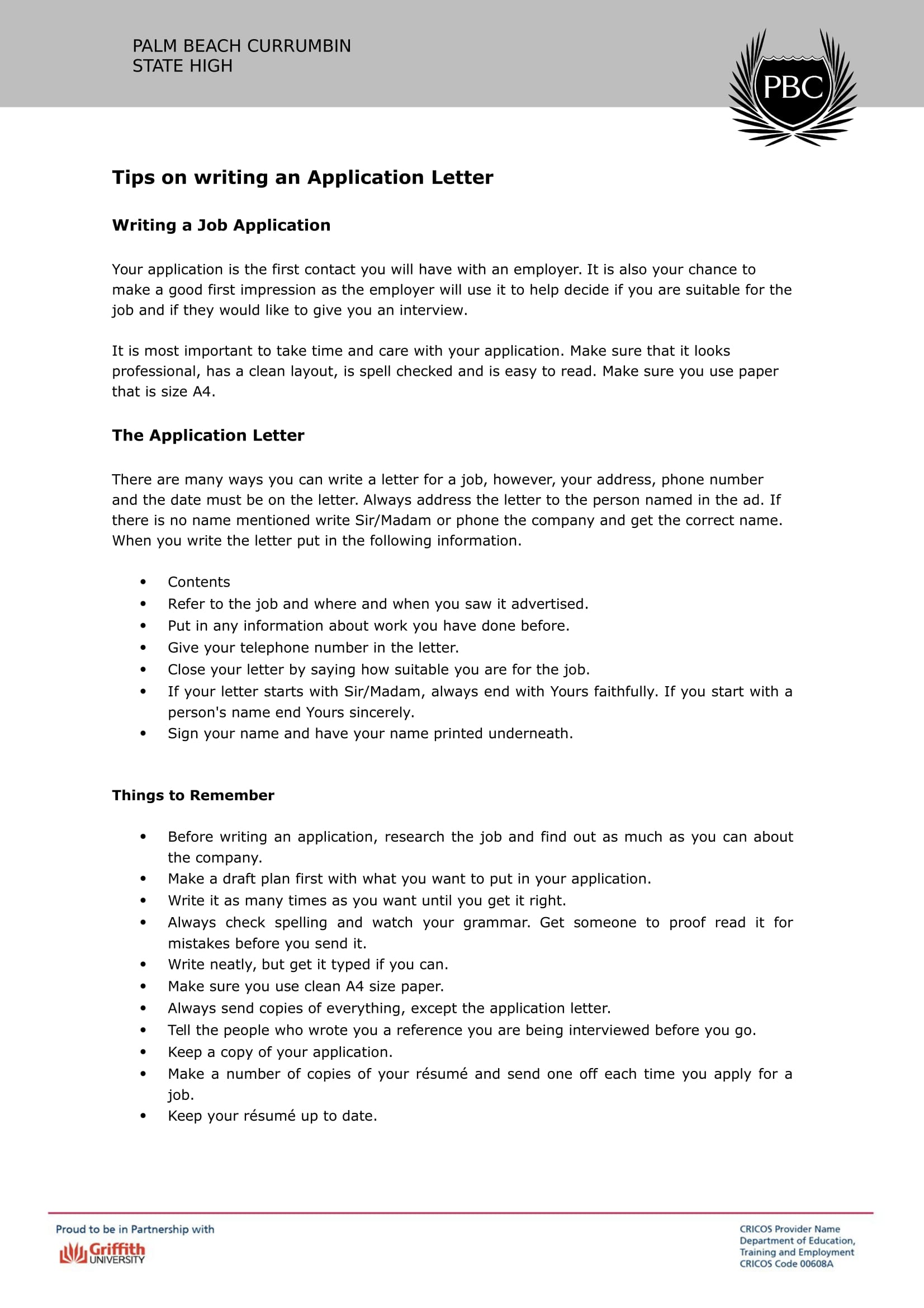 Job Application Letter Examples - 45+ in Word | Examples