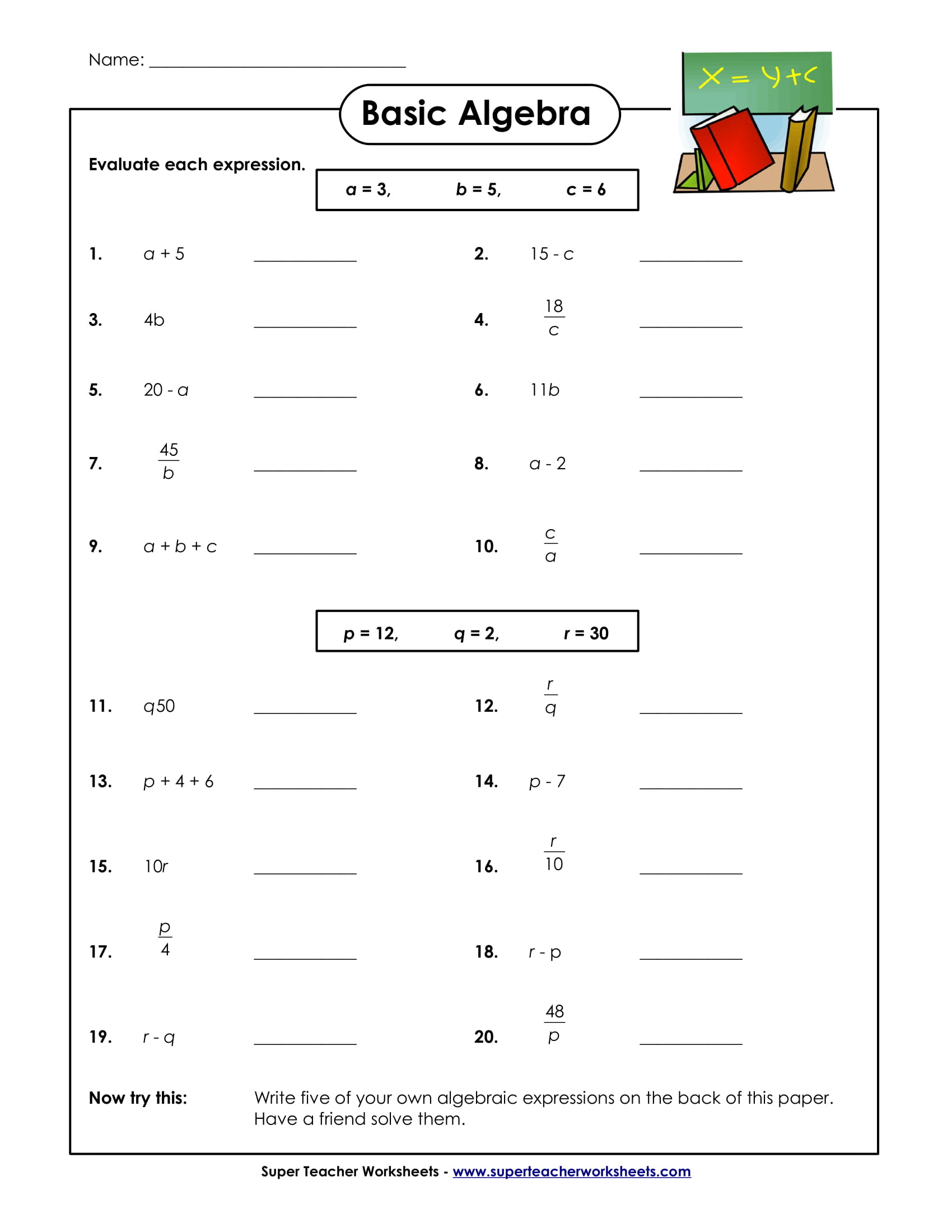 Math Worksheets For Students 9 Examples Format Pdf Examples