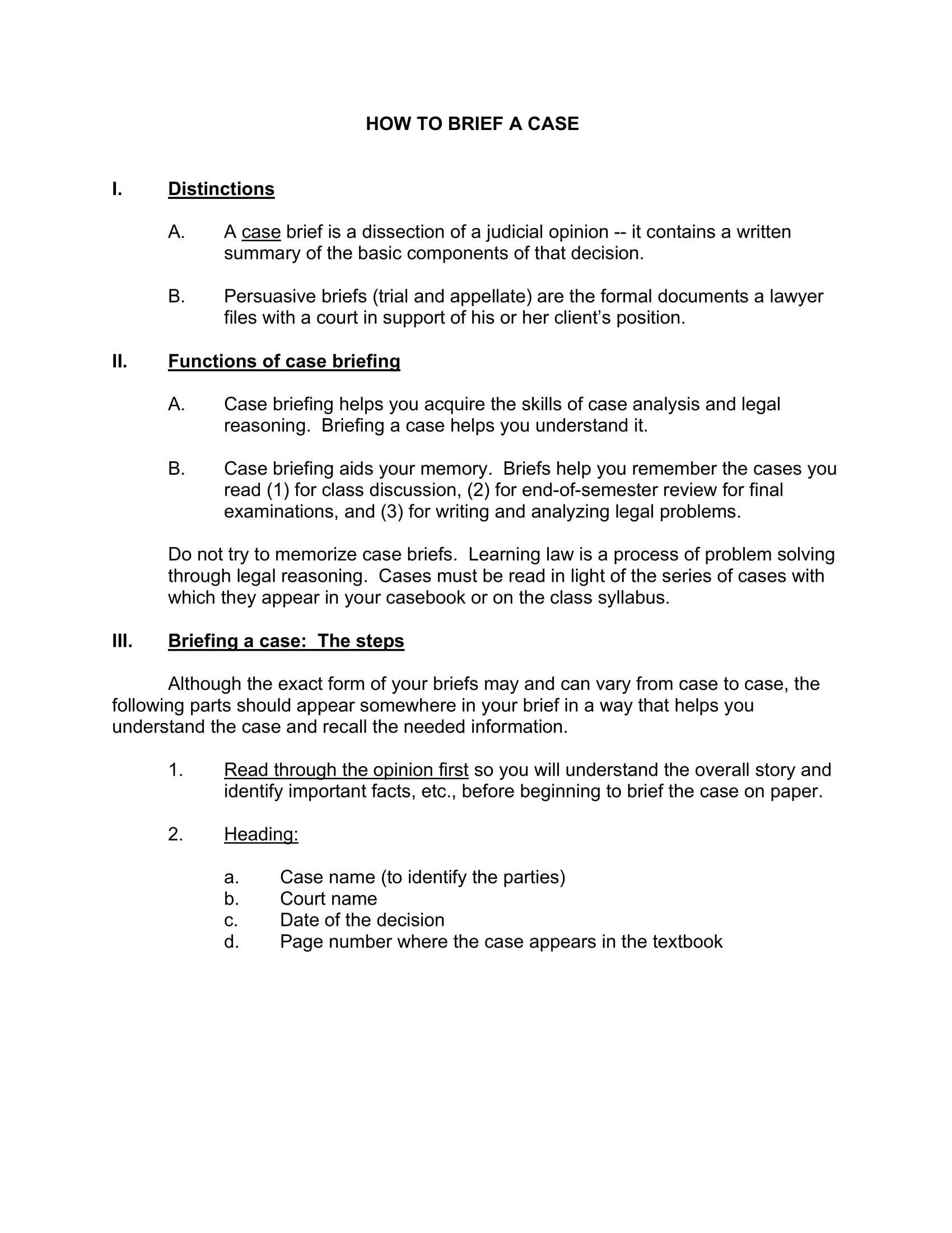 Case Summary 10 Examples Format Pdf Examples