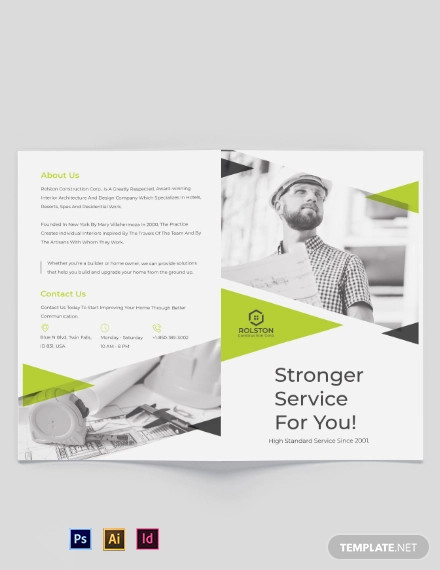 Construction Brochures - 28+ Examples, Format, Pdf | Examples