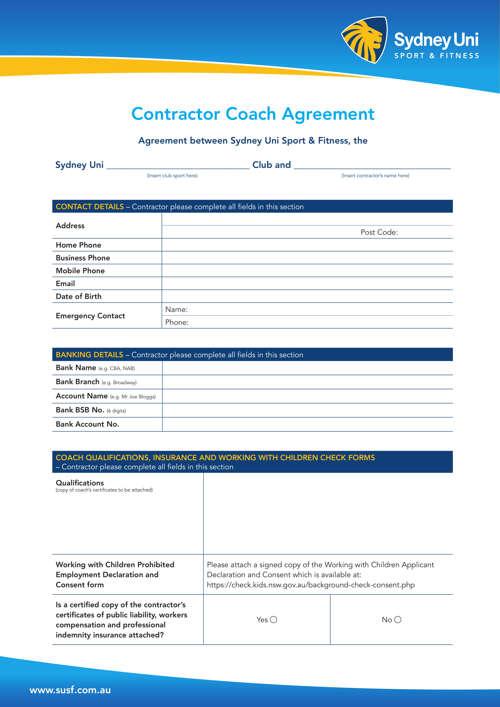 Sports Coach Contract - 13+ Examples, Format, Pdf | Examples