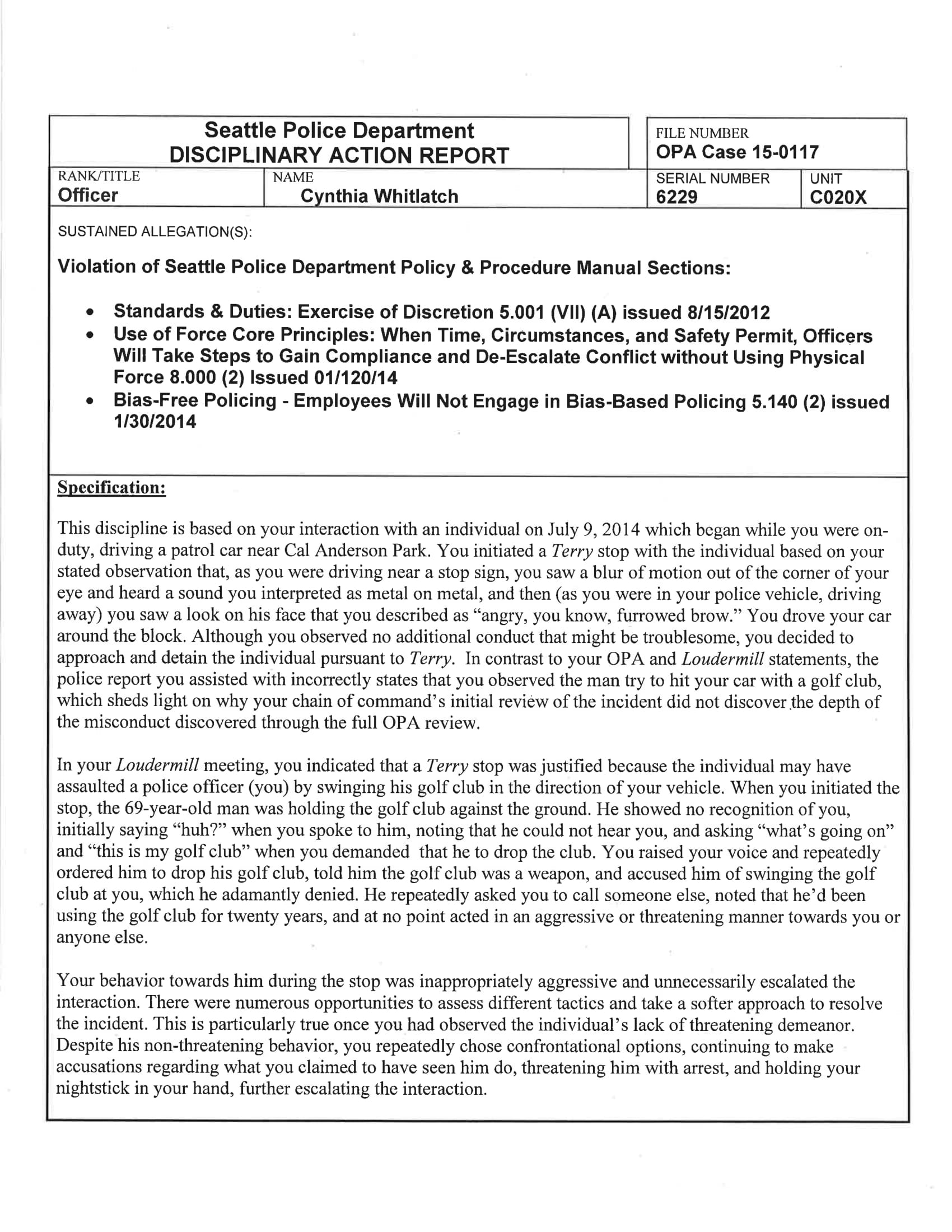 Disciplinary Action Form 10 Examples Format Pdf Examples