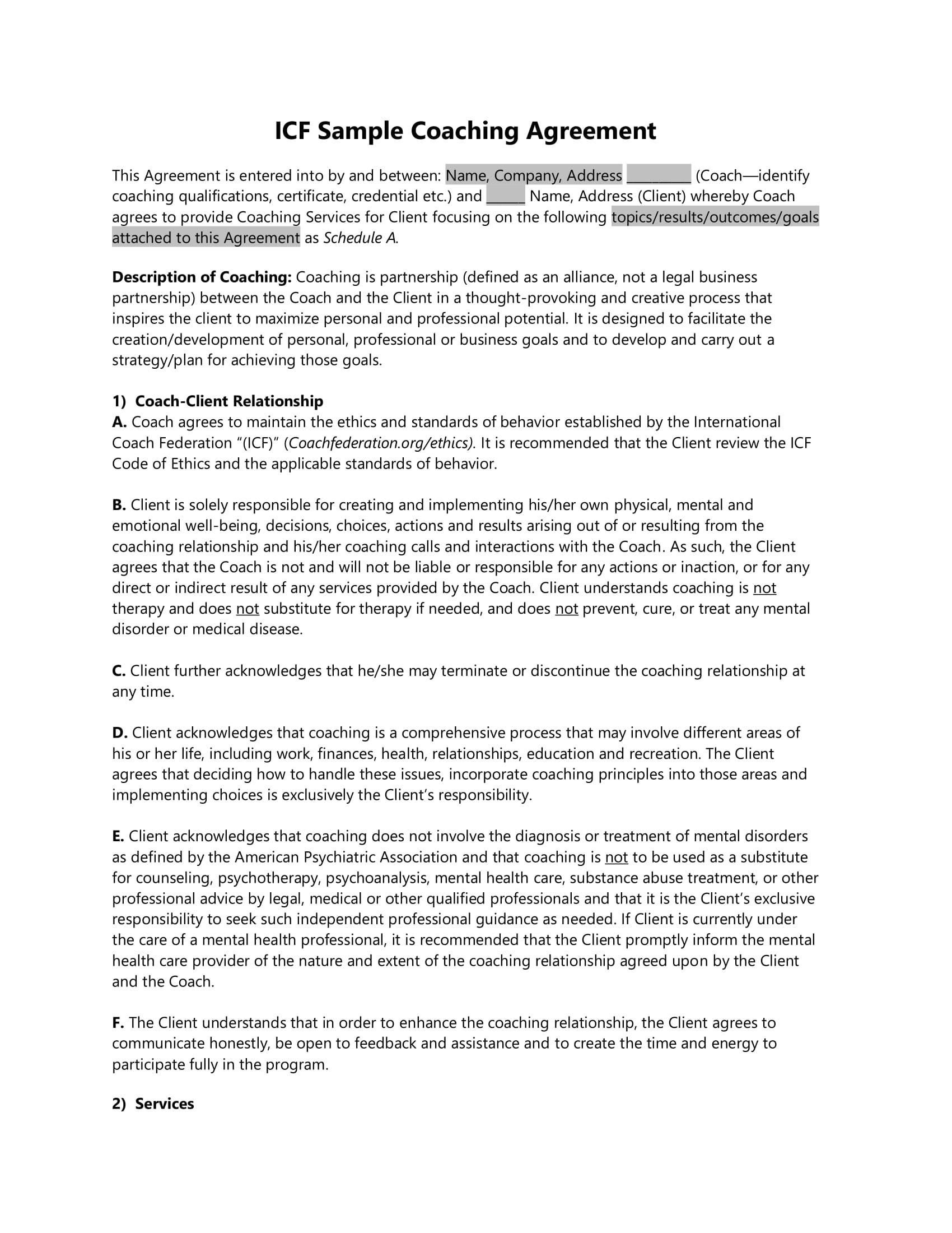 13 Sports Coach Contract Example Templates Docs Word Examples 13 Sports Coach Contract Example Templates Docs Word Examples