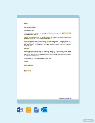 Job Application Letter Examples - 45+ in Word | Examples