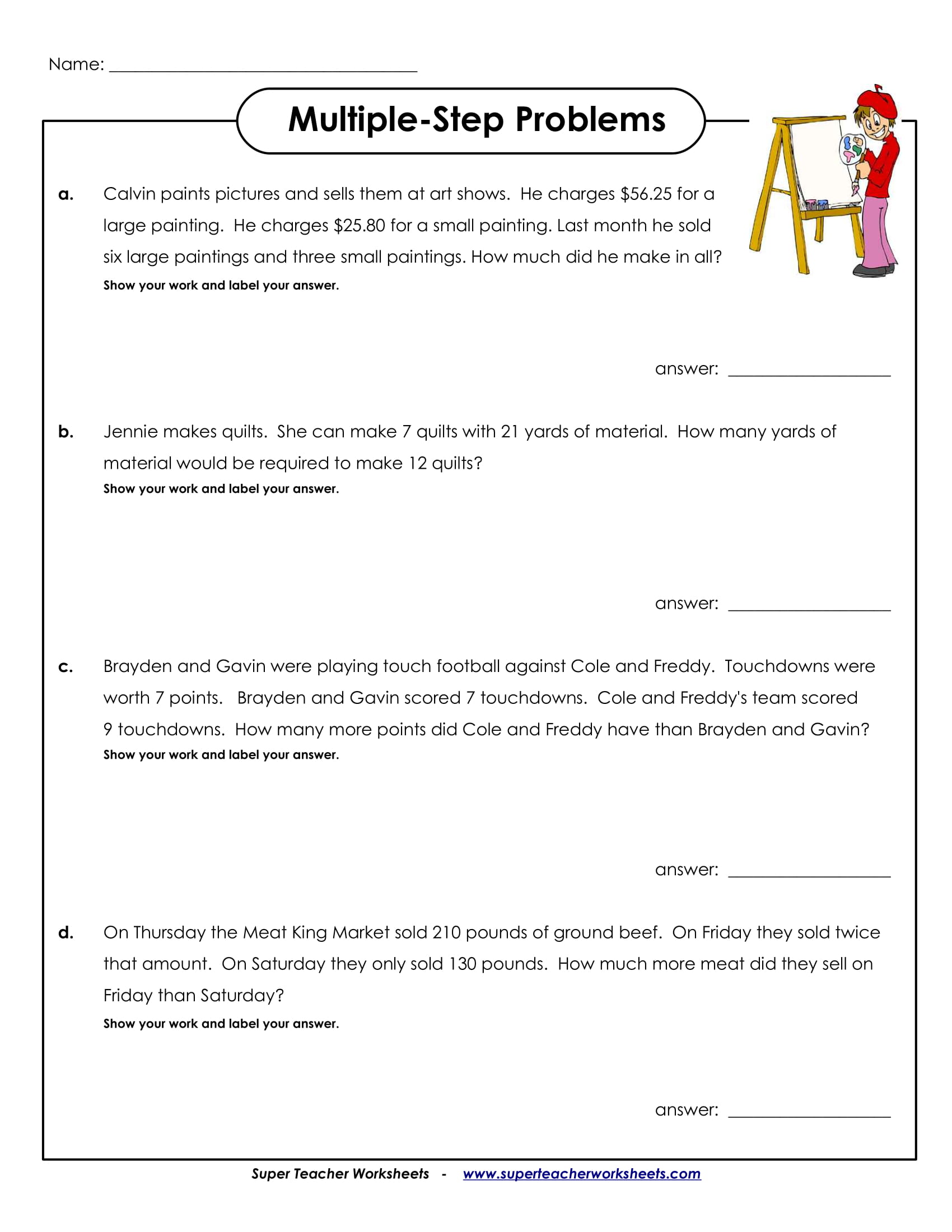 Math Worksheets for Students - 9+ Examples, Format, Pdf | Examples