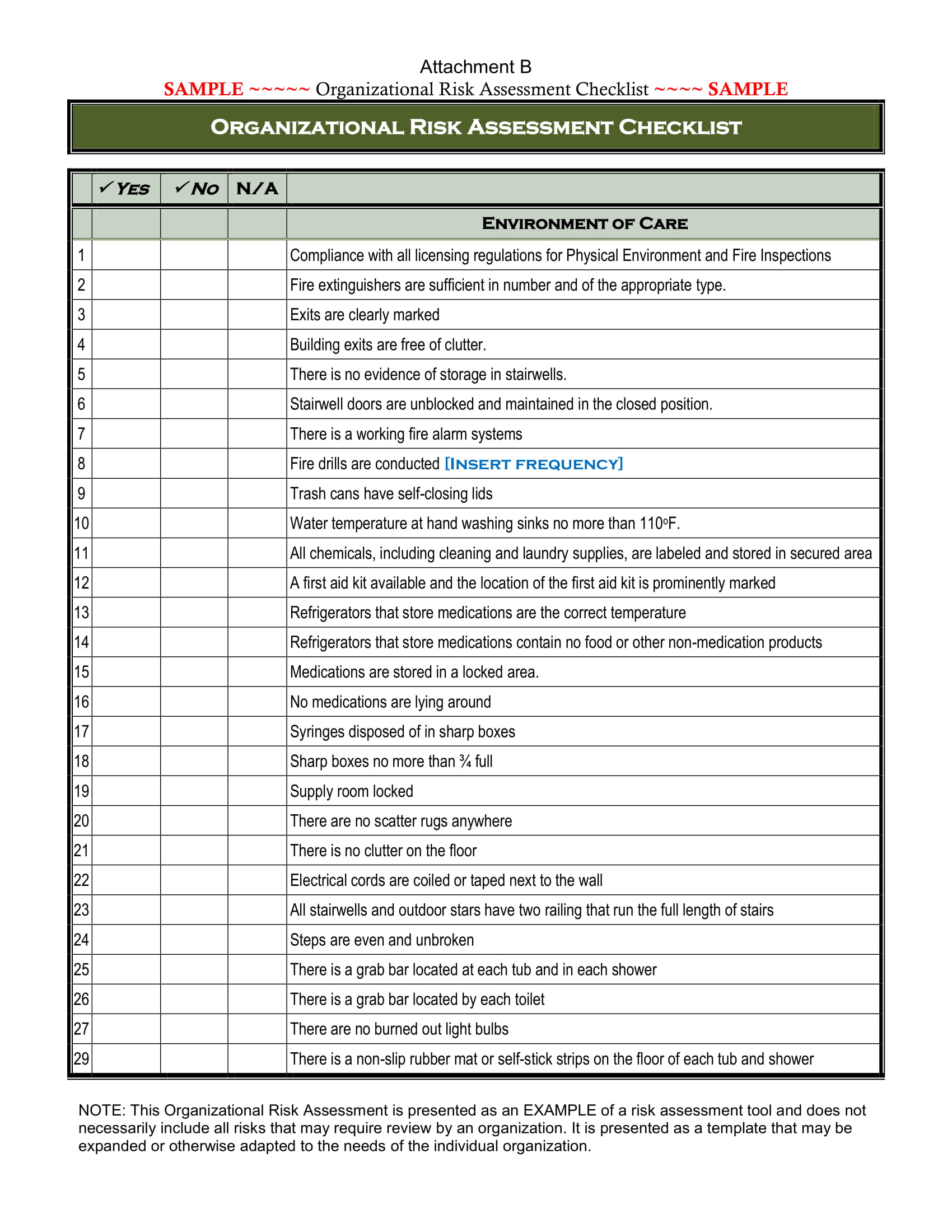 Risk Management Checklist - 10+ Examples, Format, Pdf | Examples