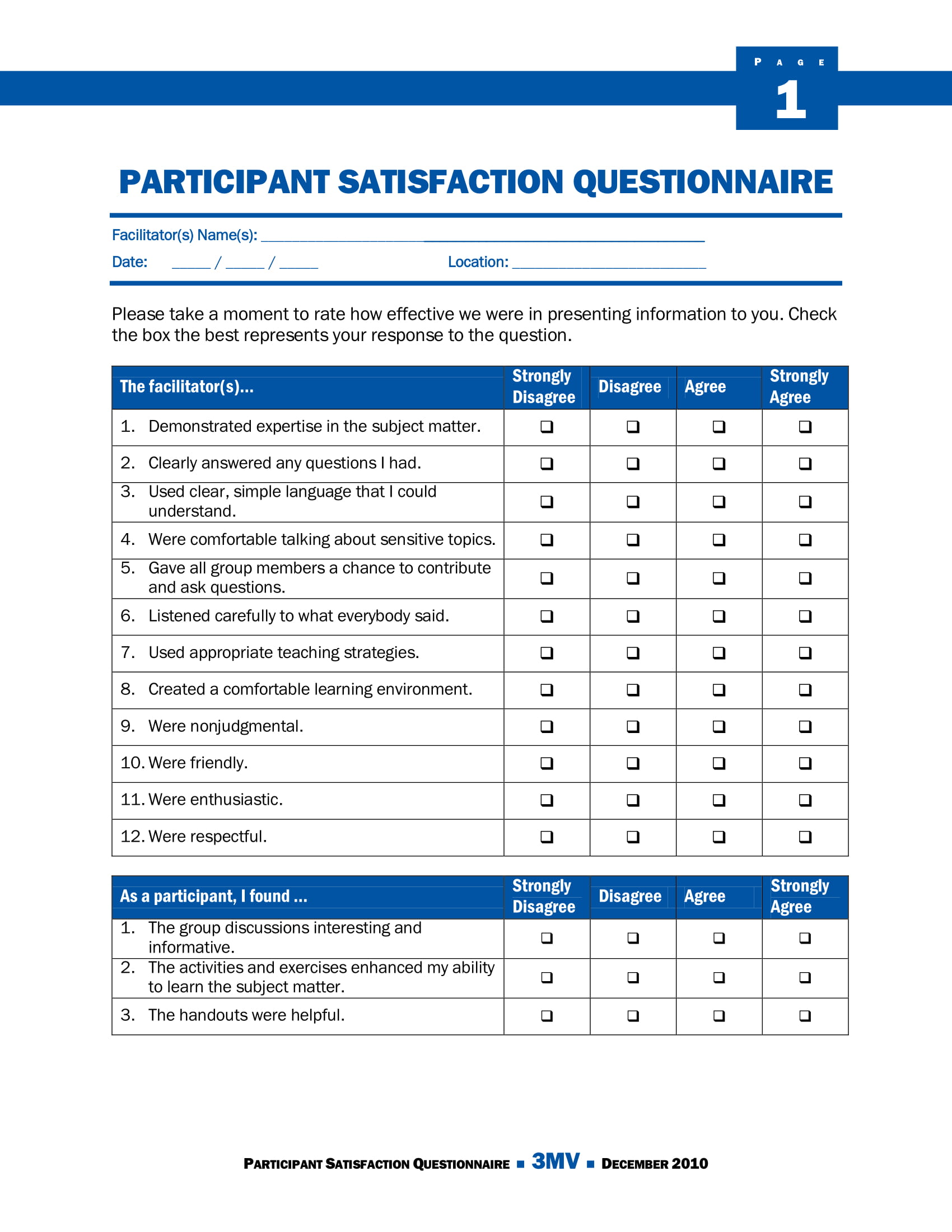 Meeting Survey - 11+ Examples, Format, Pdf | Examples