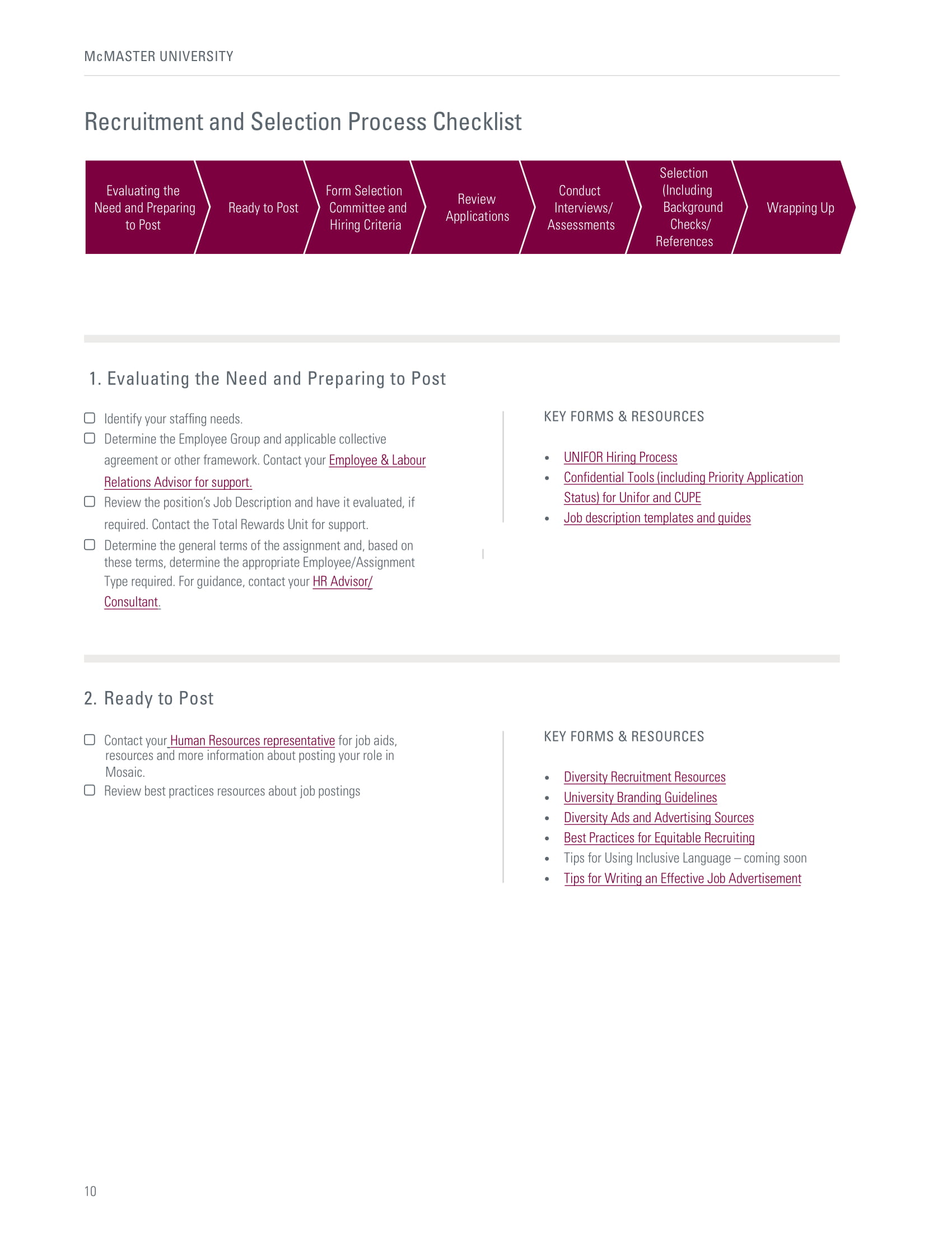 Recruitment Checklist 10 Examples Format Pdf Examples