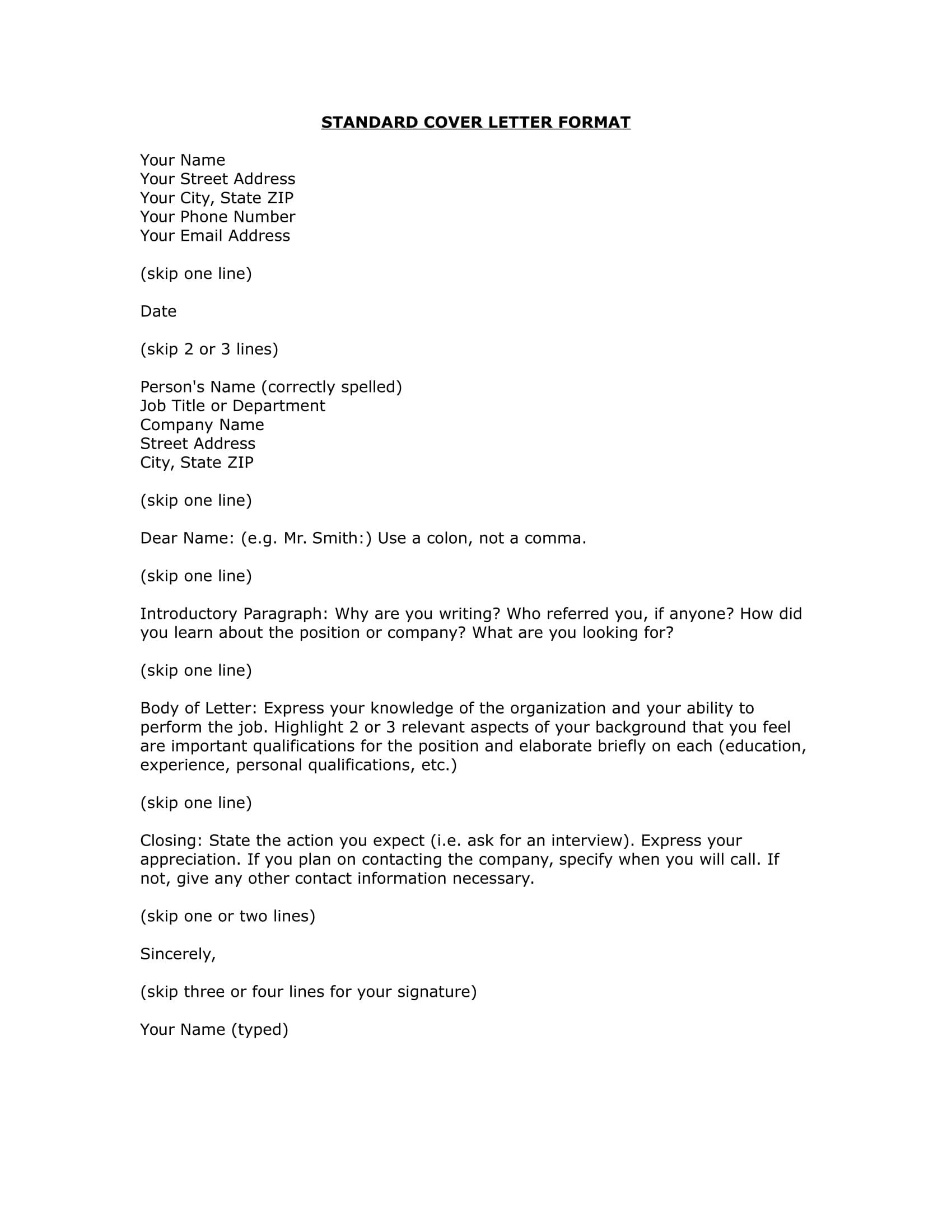 Job Application Letter Examples 45 In Word Examples