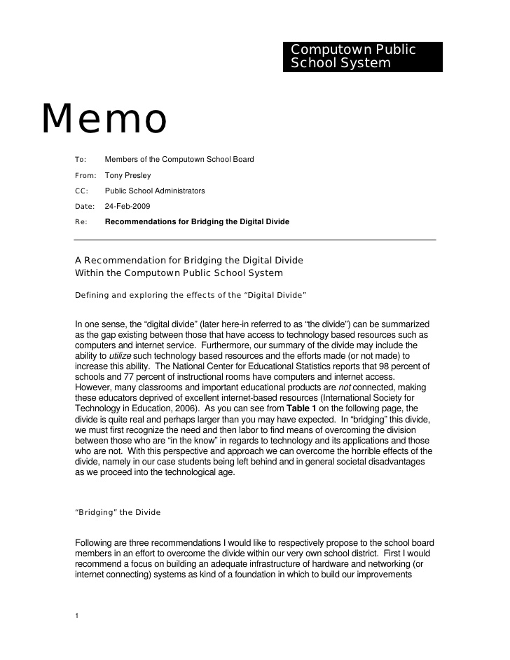 Memo Writing Examples PDF Examples