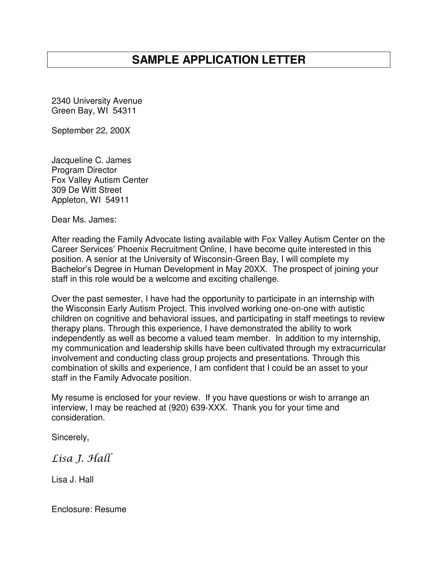 Simple Job Application Letter Online Perfect Portraits Most Popular