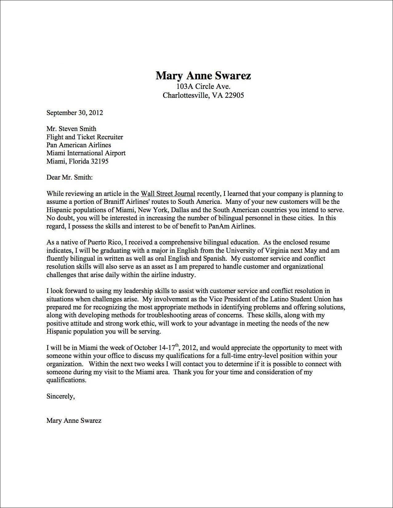 10 Resume Cover Letter Examples PDF Examples