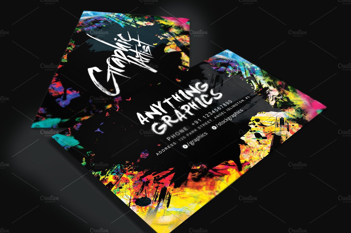 22 Artist Business Card Templates Word PSD AI Examples