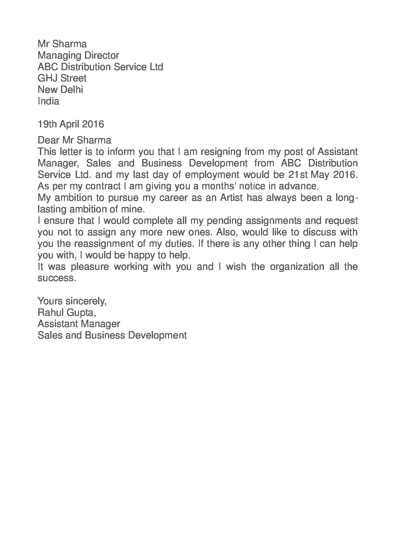 Resignation Letter Expressing Disappointment For Your Needs Letter 