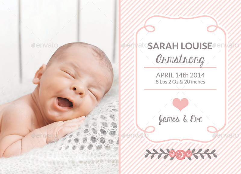 Birth Announcement Designs 14 Examples