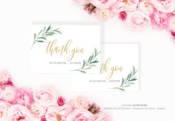 Wedding Thank-You Greeting Card - 9+ Examples