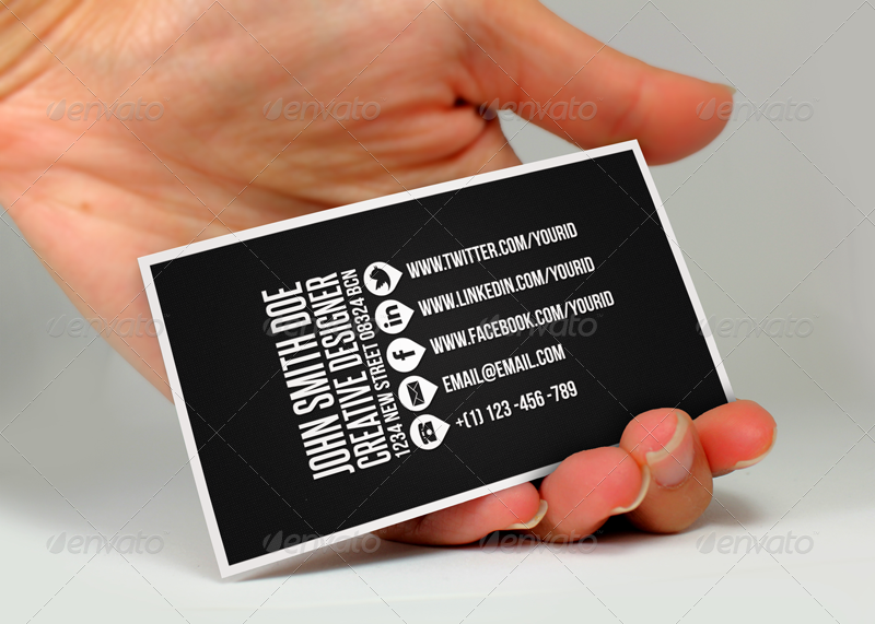 Clean Business Card - 17+ Examples, Format, Pdf | Examples