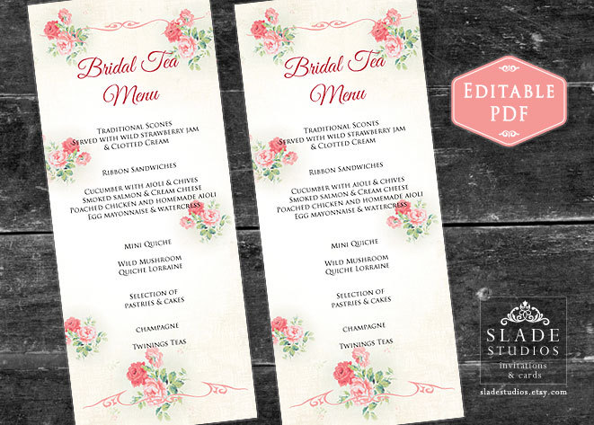 Tea Party Menu - 14+ Examples, Format, Pdf | Examples