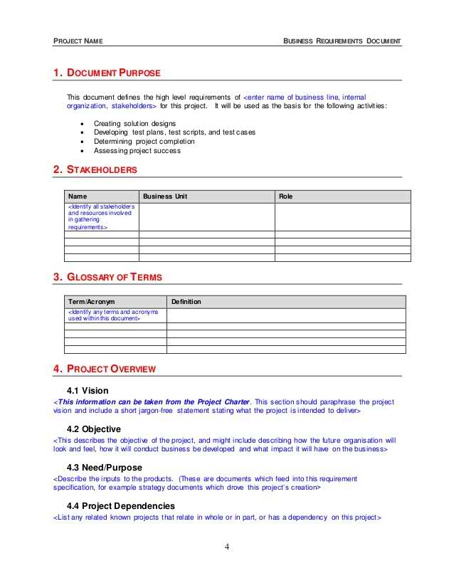  Functional Requirements Document Example Pdf Free Documents