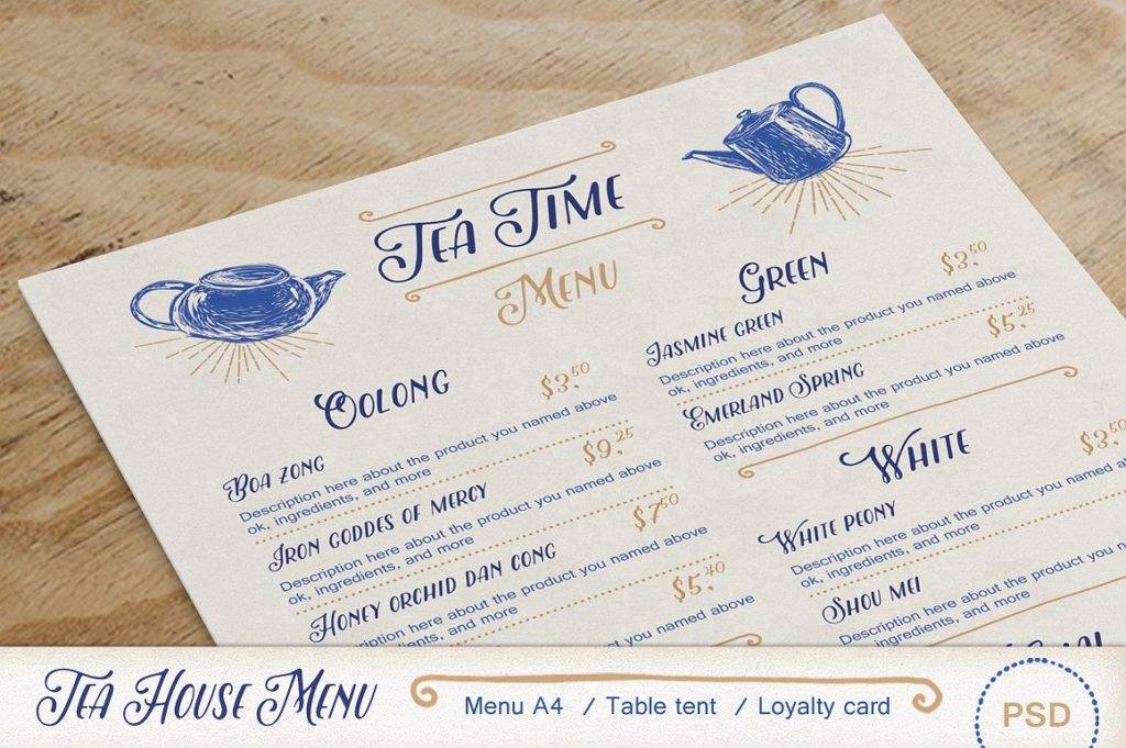Tea Party Menu - 14+ Examples, Format, Pdf | Examples