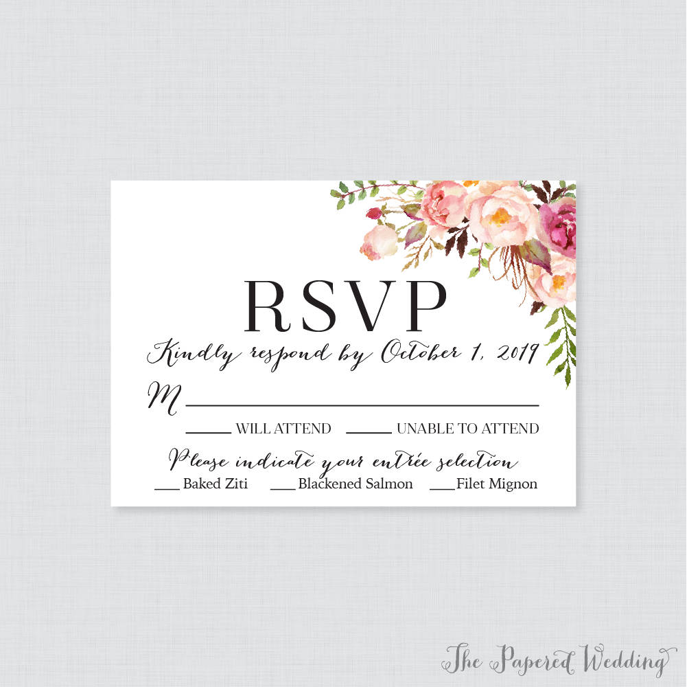 15 RSVP Card Designs And Examples PSD AI Examples