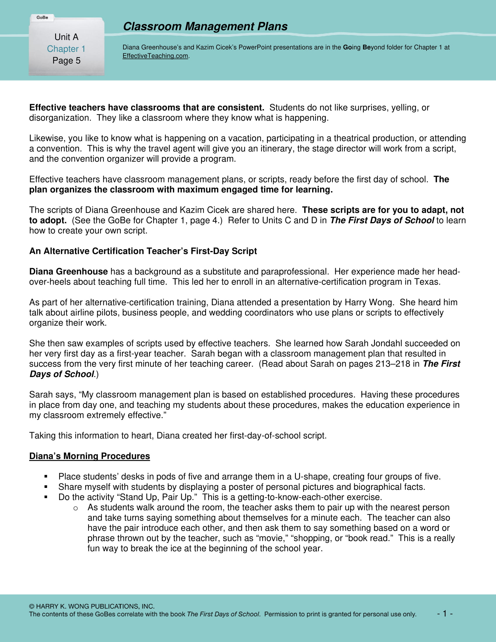 Effective Classroom Management Plan - 9+ Examples, Format, Pdf | Examples