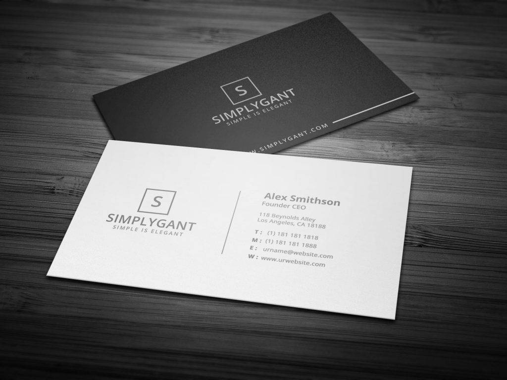 16 Minimal Business Card Templates PSD Word Pages Examples