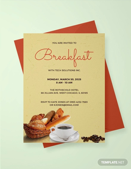 Breakfast Invitation - 18+ Examples, Format, Pdf | Examples