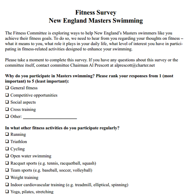 Fitness Survey - 10+ Examples, Format, Pdf | Examples