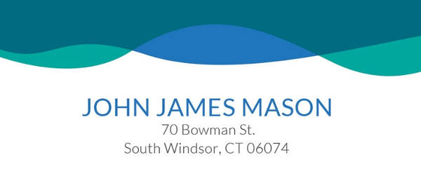 16 Return Address Label Designs And Examples PSD AI Examples