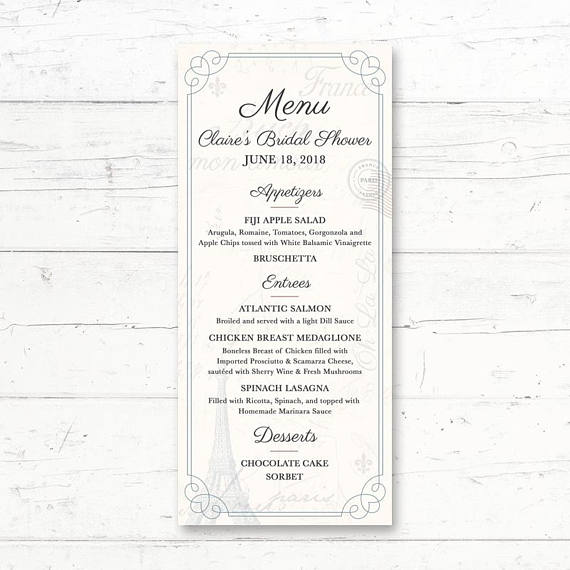 French Menu 15 Examples Format Pdf Examples