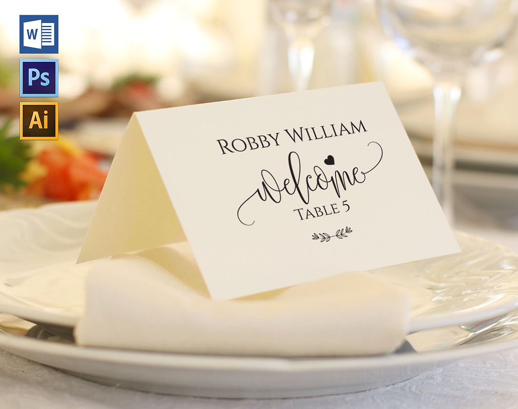 Place Card Designs - 14+ Examples, Format, Pdf | Examples