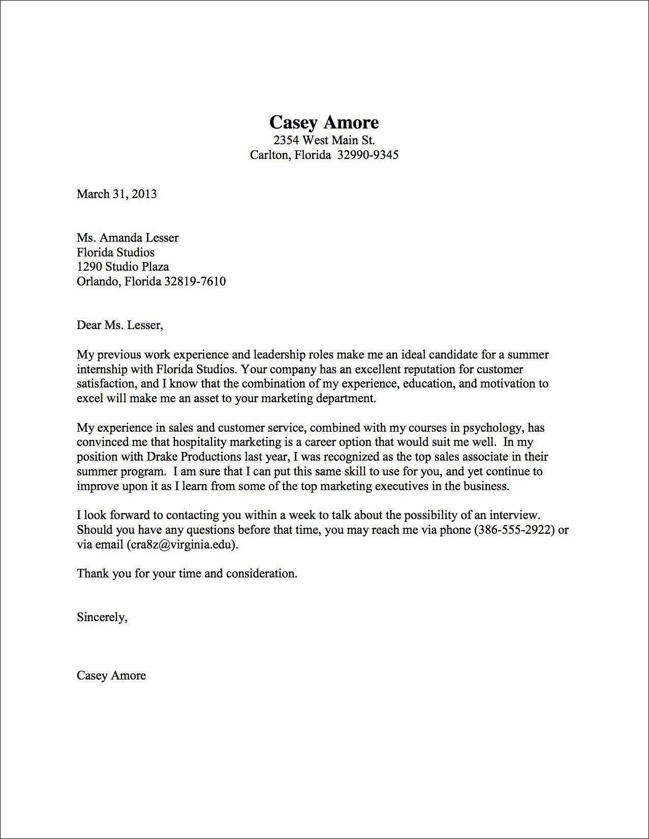Resume Cover Letter 10 Examples Format Sample Examples