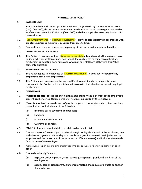 Organizational Policy - 7+ Examples, Format, Pdf | Examples