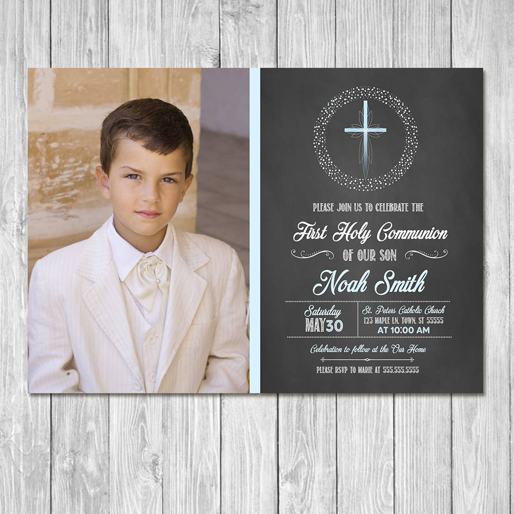 First Holy Communion Invitation Templates