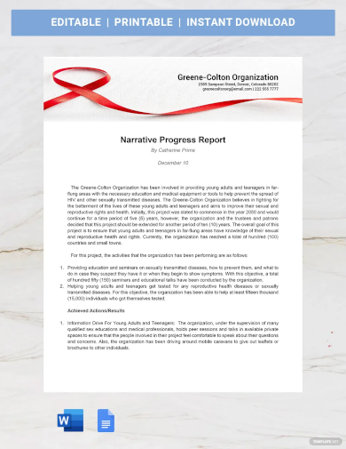 Narrative Report - 25+ Examples, Format, Pdf | Examples