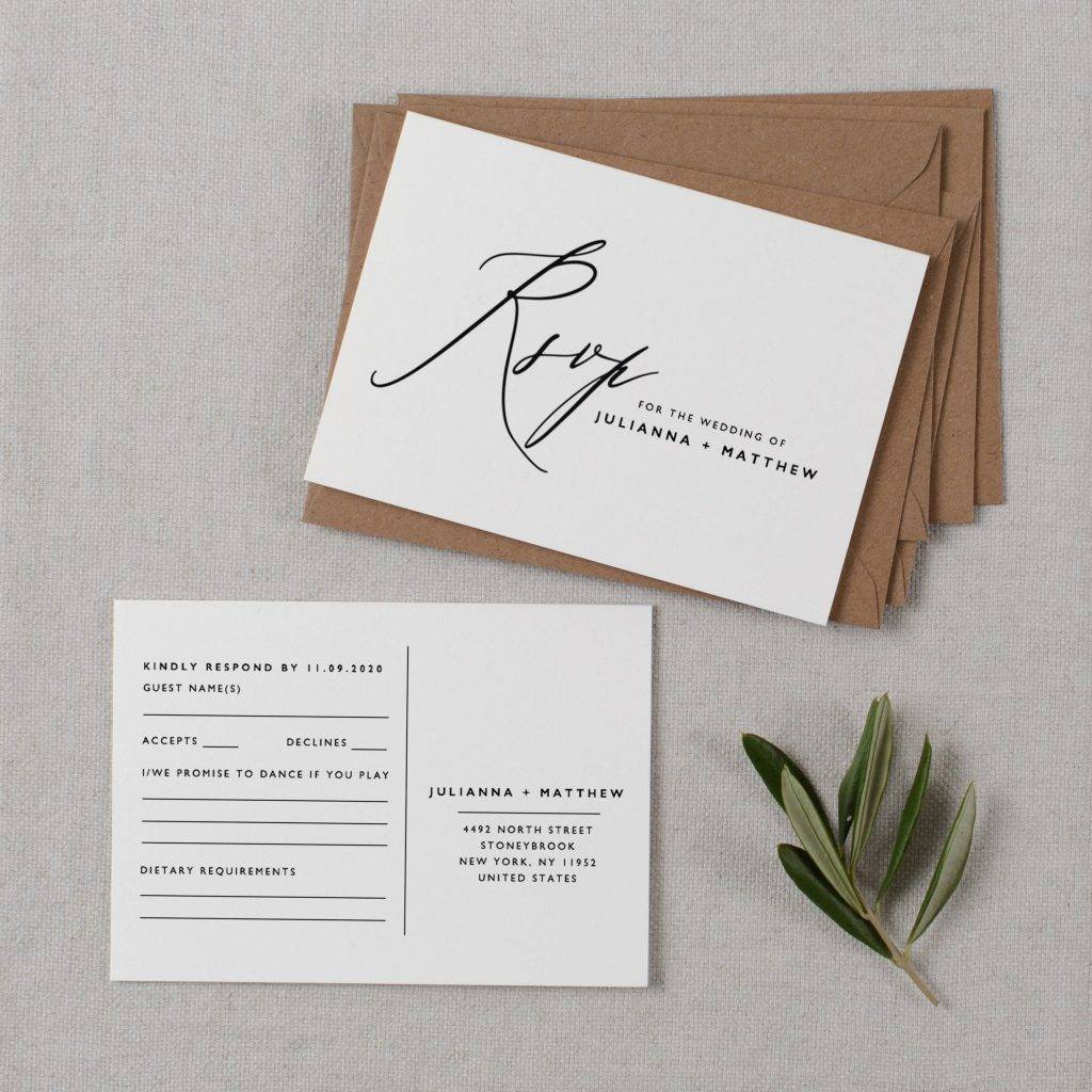 15 RSVP Card Designs And Examples PSD AI Examples