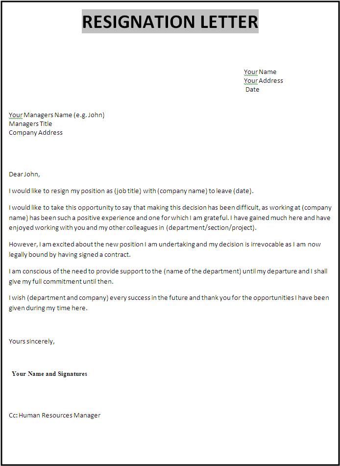 Resignation Letter Due To Toxic Work Environment Tutore