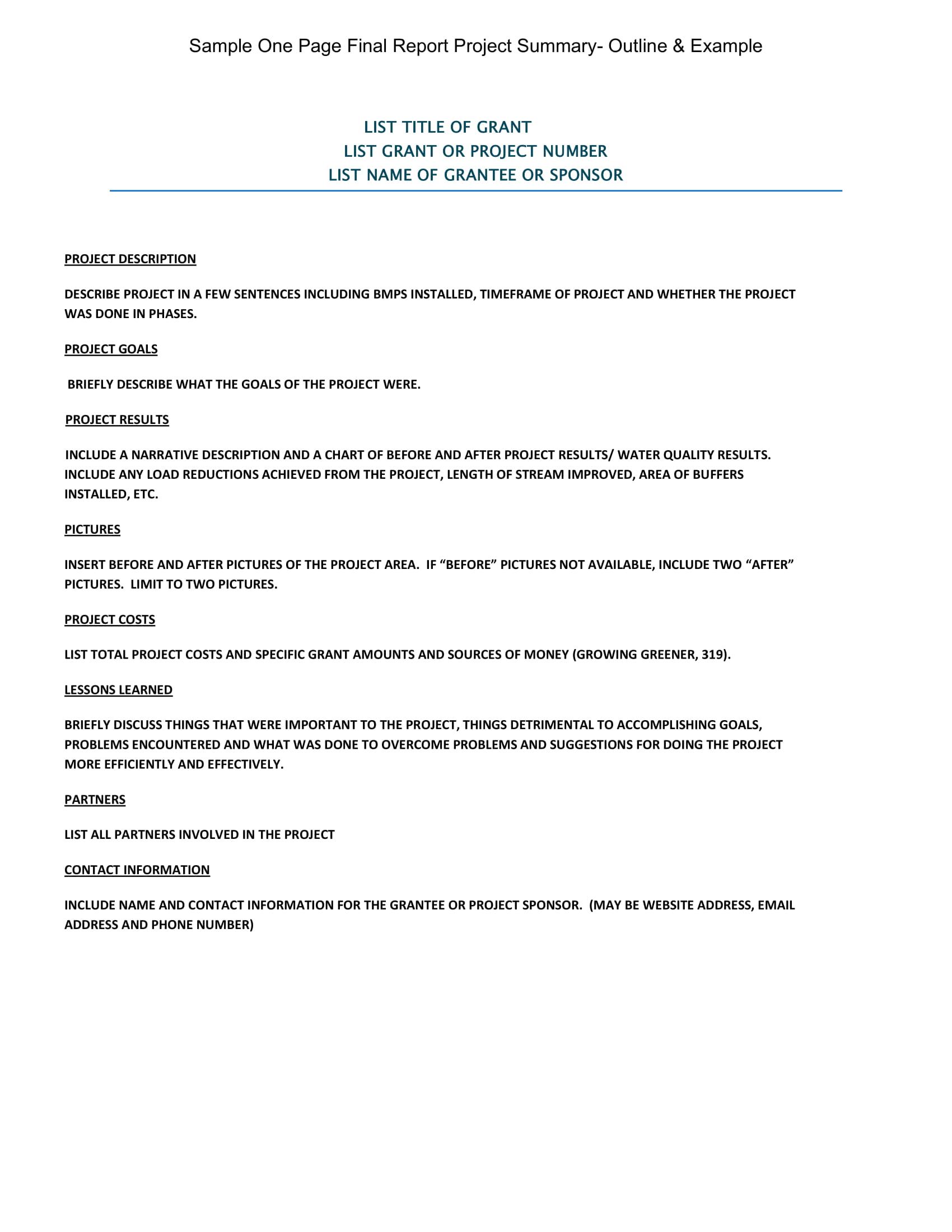 Project Summary 19 Examples Format Pdf Examples