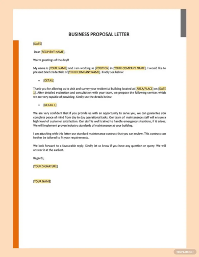 Proposal Letter - 66+ Examples, Format, How to Start, PDF
